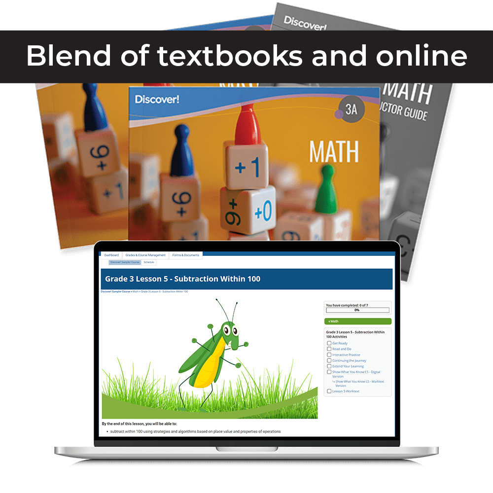 1 × *Discover! Math 3rd Grade Blended Set